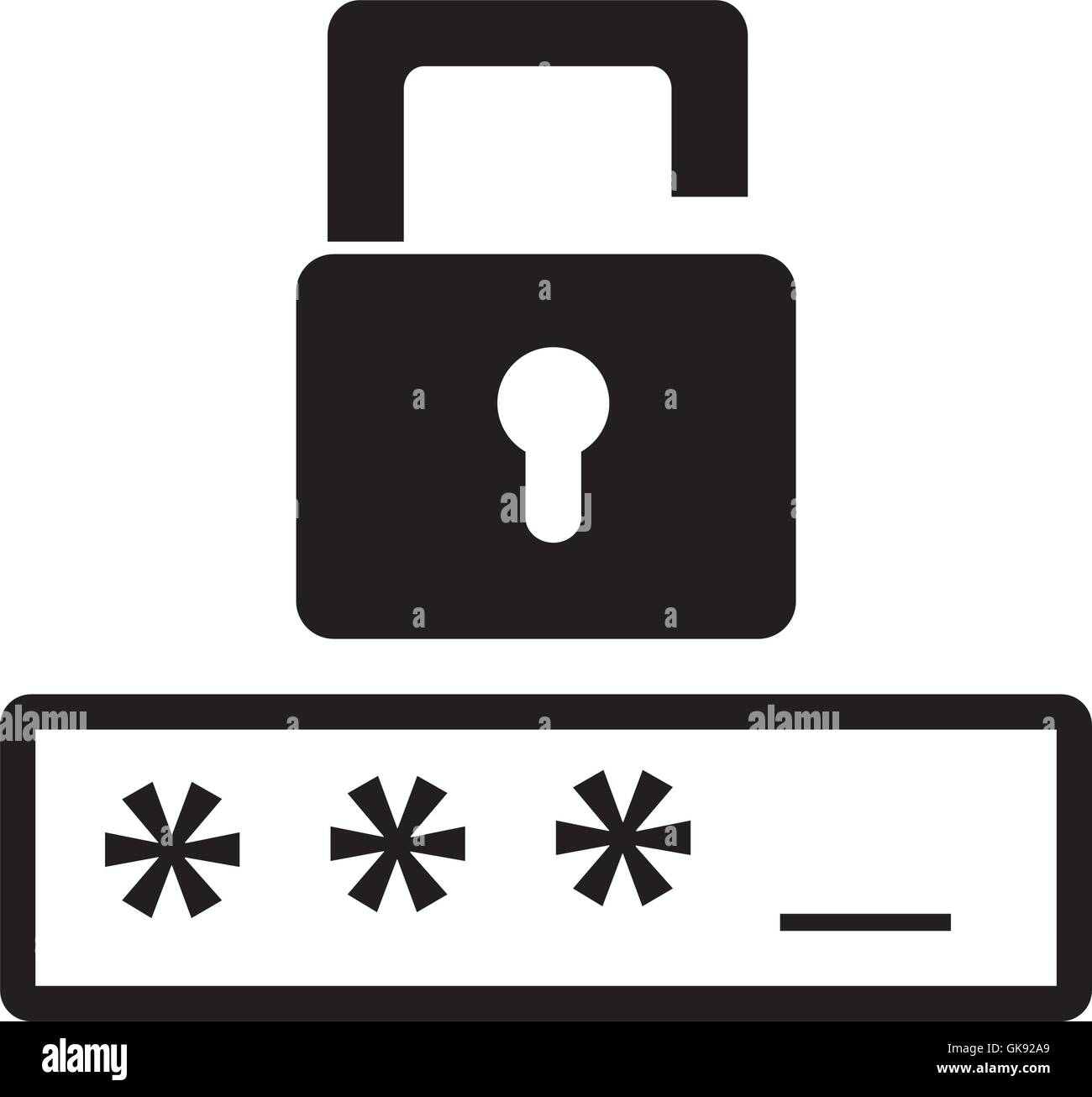 password login code unlock Stock Vector Image & Art - Alamy