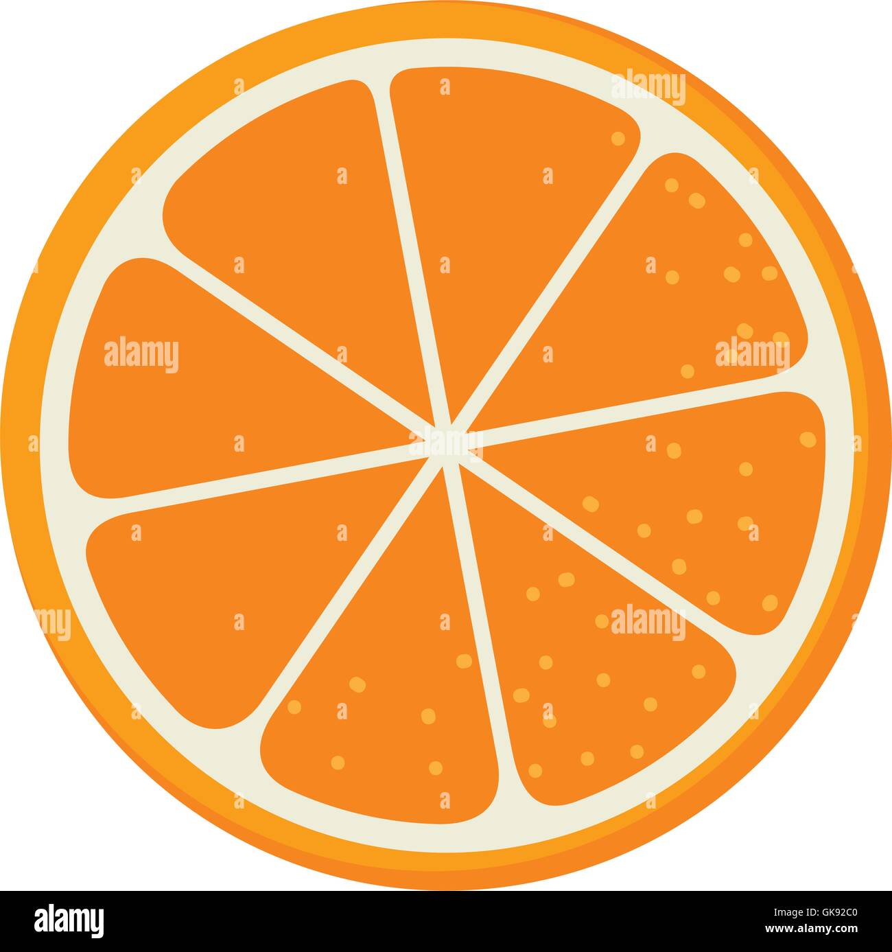 Orange cross section seeds Stock Vector Images - Alamy