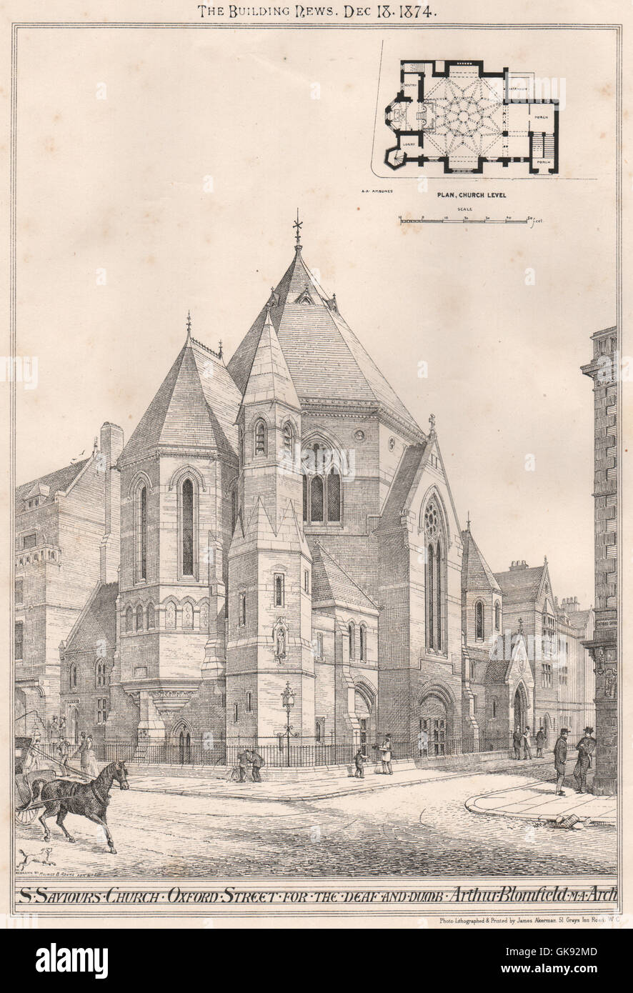 St Saviour's Church, Oxford Street, for the deaf & dumb; Arthur ...