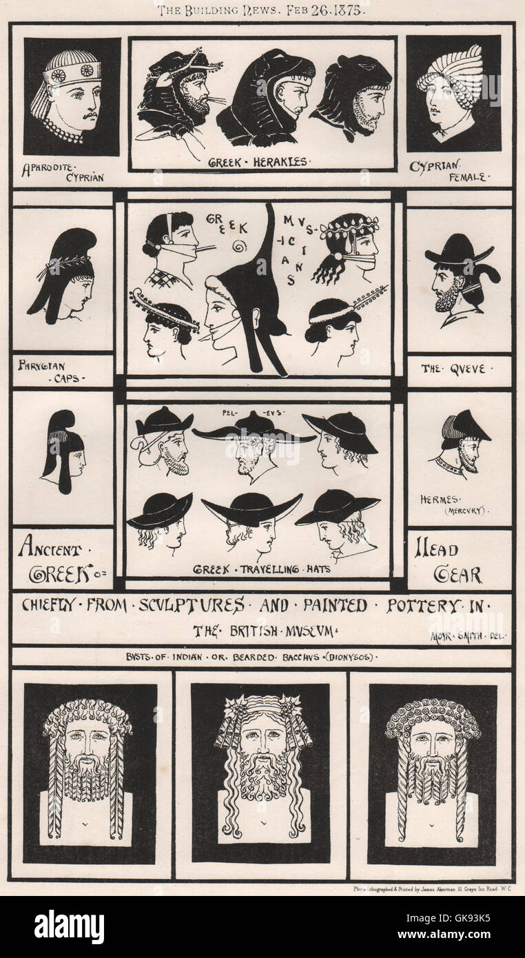 Chiefly from sculptures & painted Pottery in the British Museum, print ...