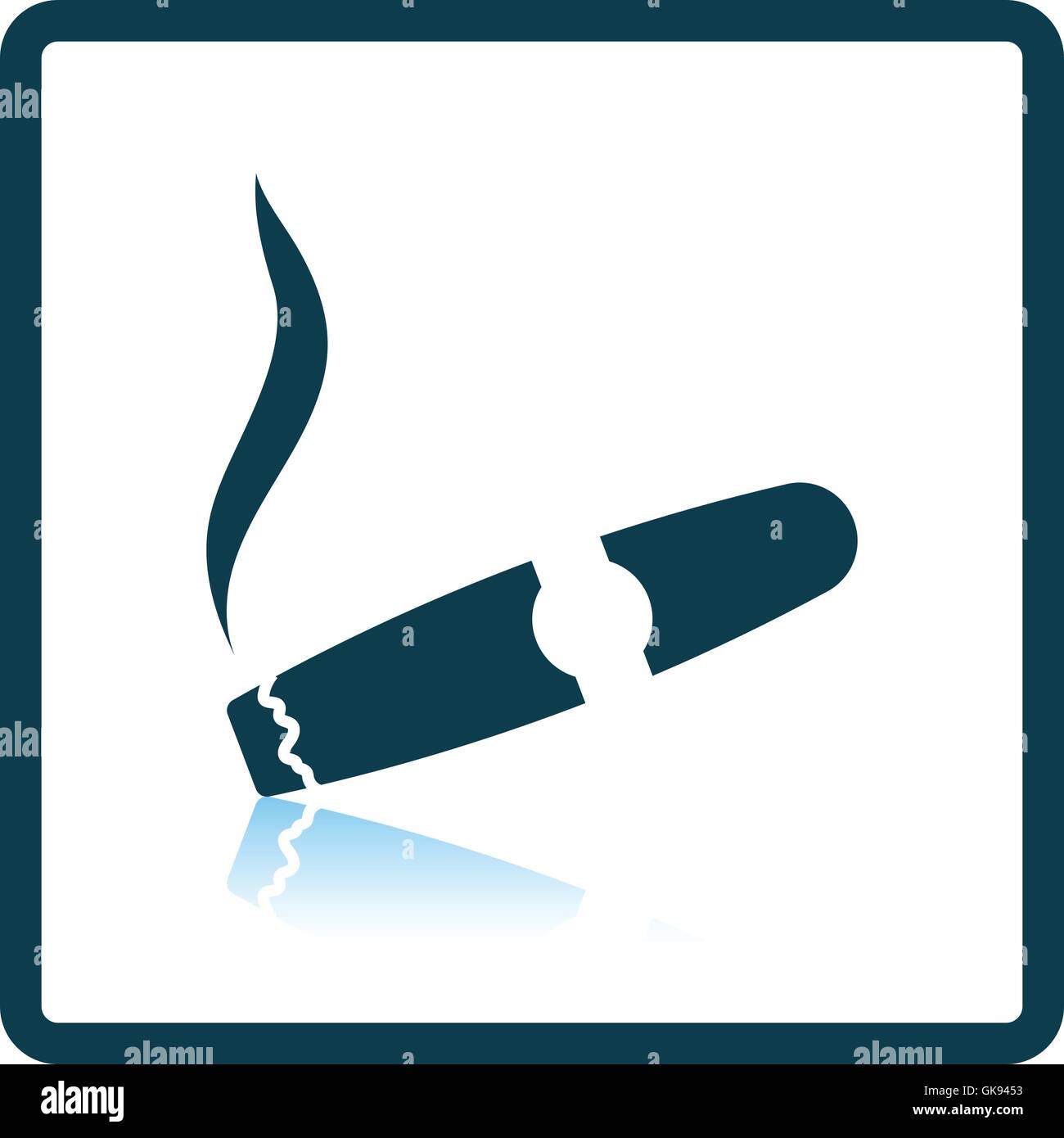 Cigar icon. Shadow reflection design. Vector illustration Stock Vector ...