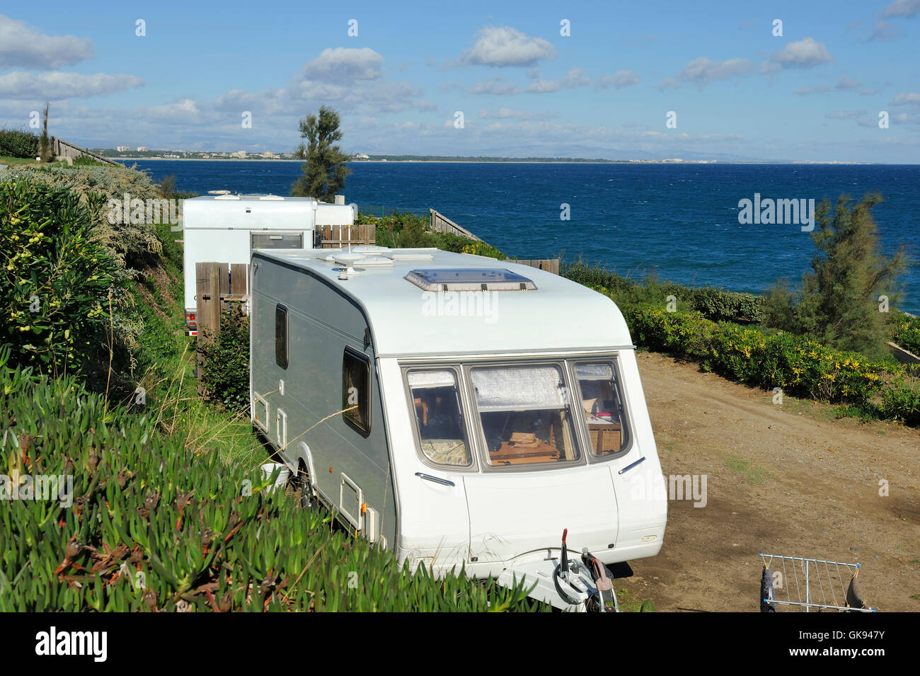 Caravans by the sea hi-res stock photography and images - Alamy