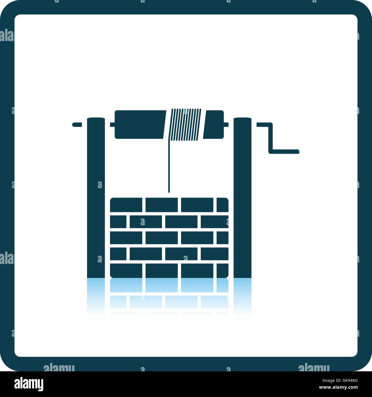 Wishing well roof Stock Vector Images - Alamy