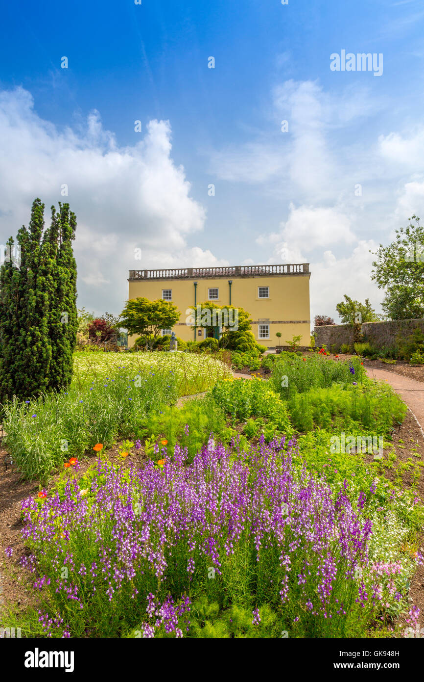 The garden outside Principality House at the National Botanic Garden of ...