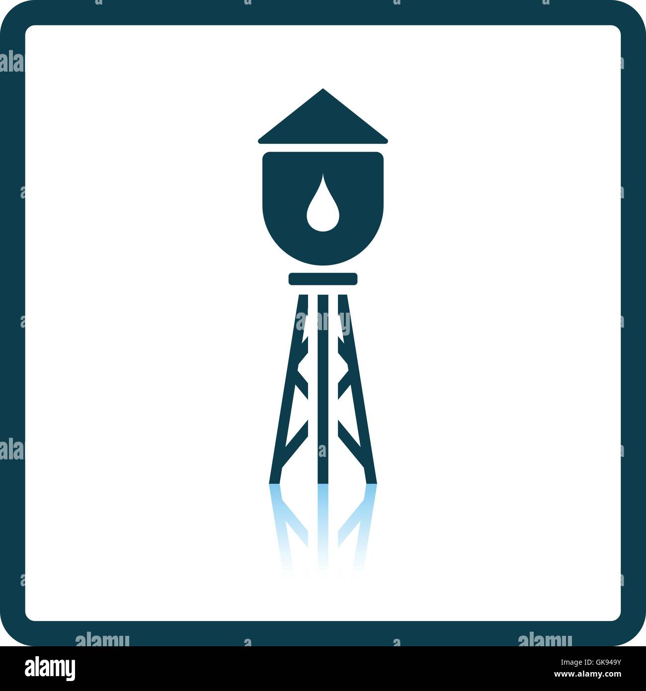 Watertower vector vectors hi-res stock photography and images - Alamy