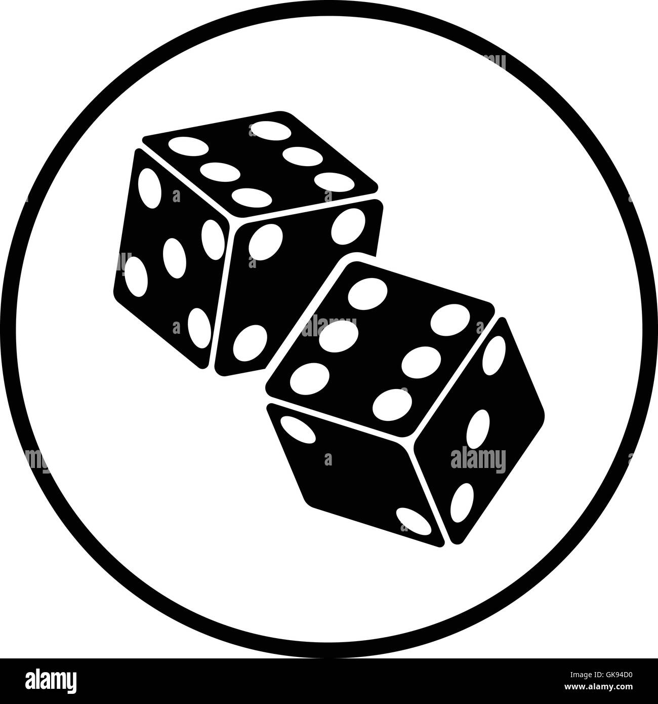 Cast dice Stock Vector Images - Alamy