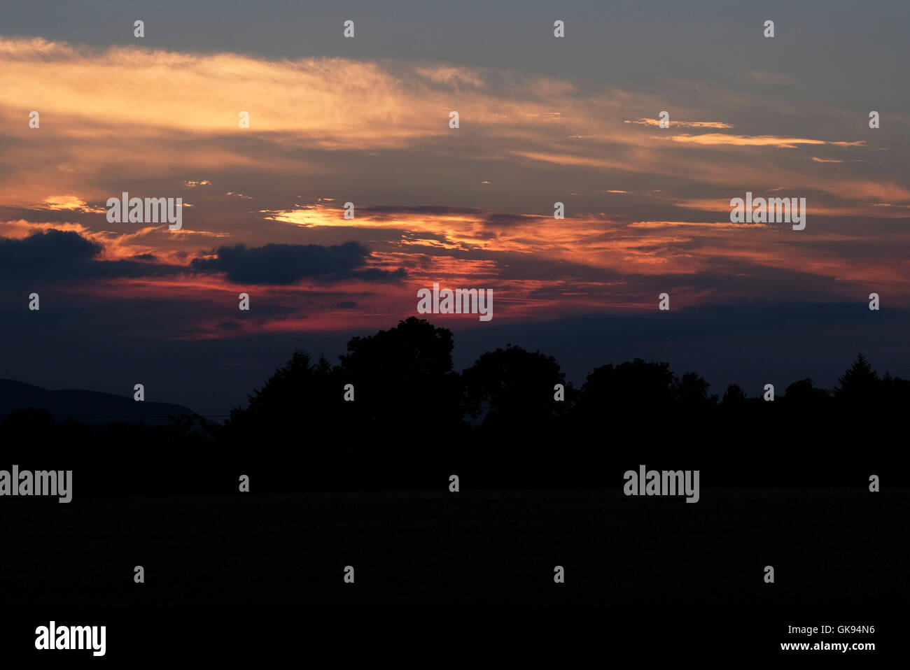 Views of the sky and full moon over Muir of Ord and Beauty in the ...