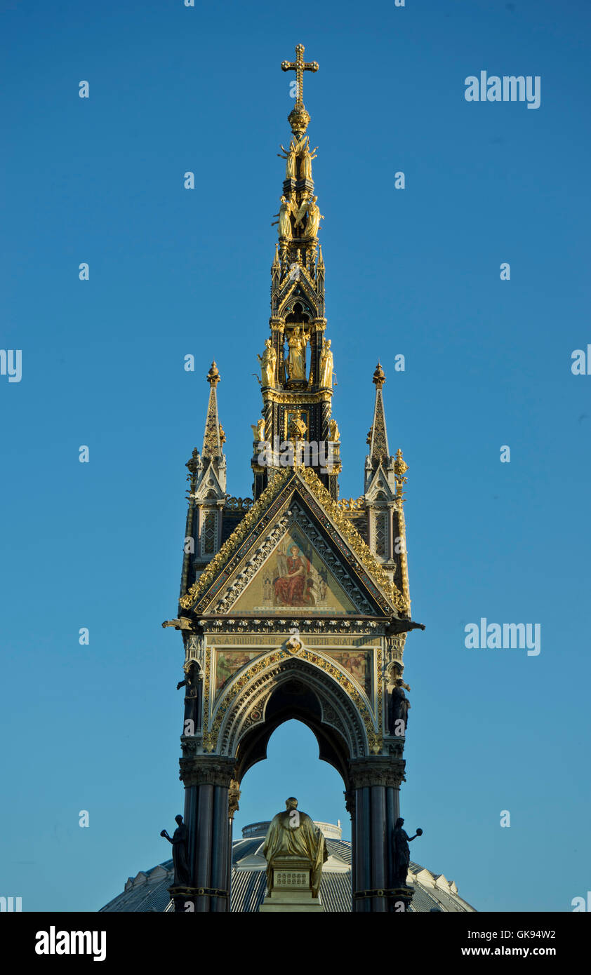 The Albert Memorial monument in Hyde Park, by the Royal Albert Hall in ...