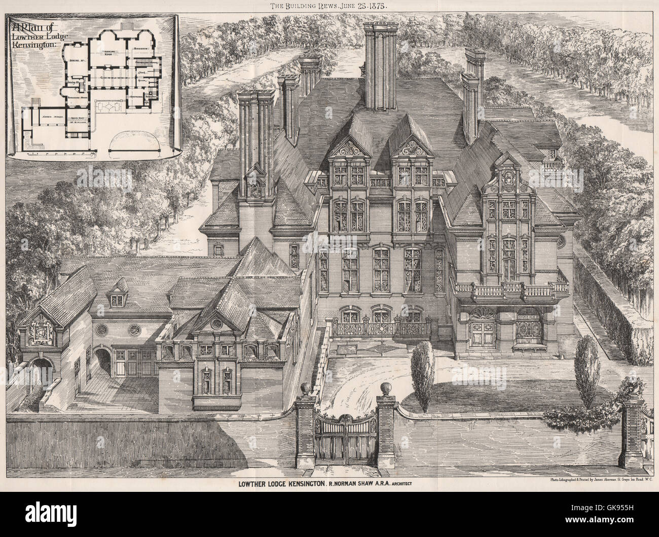 Lowther lodge, london hi-res stock photography and images - Alamy