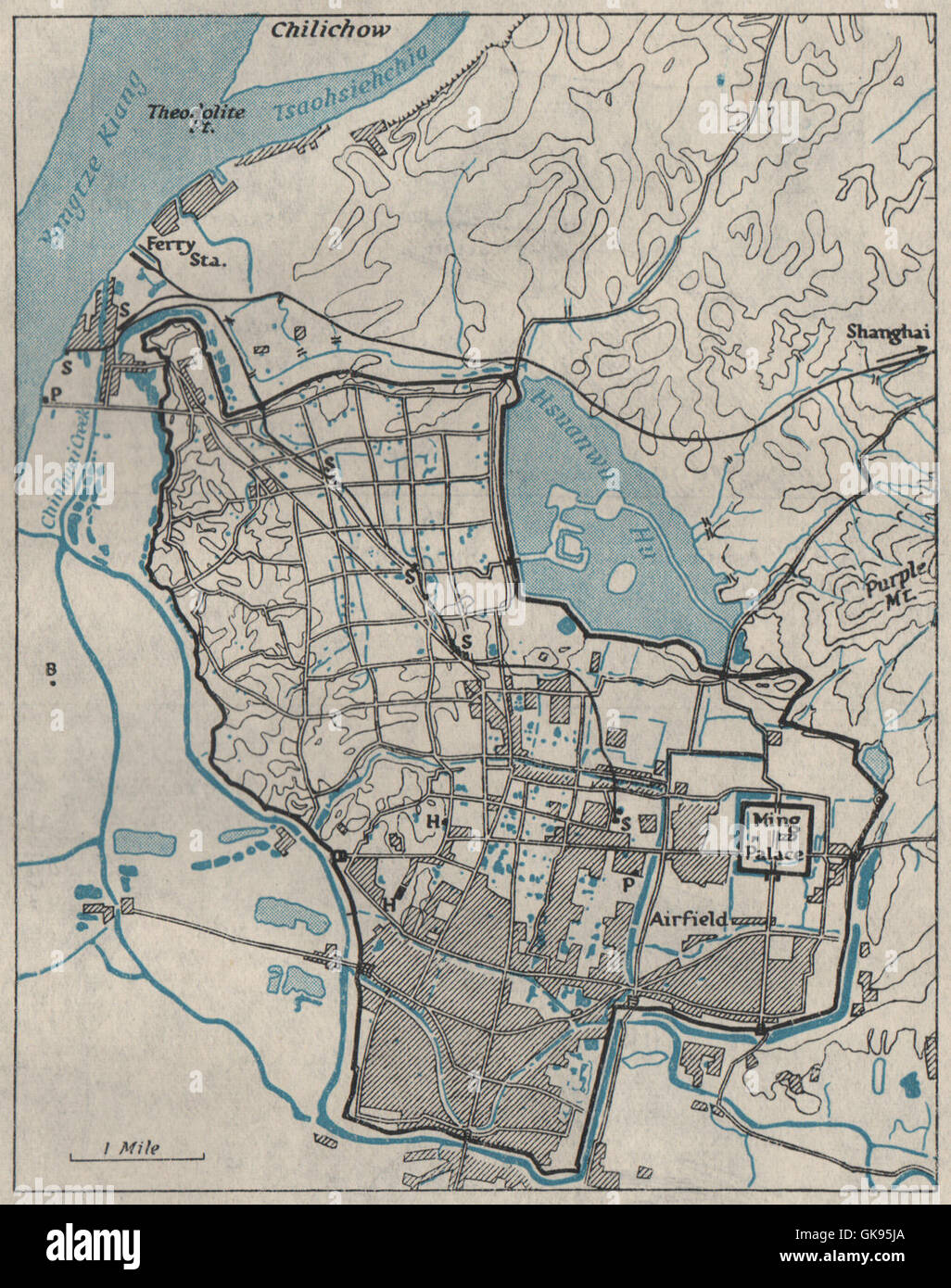 Nanjing China Map Including