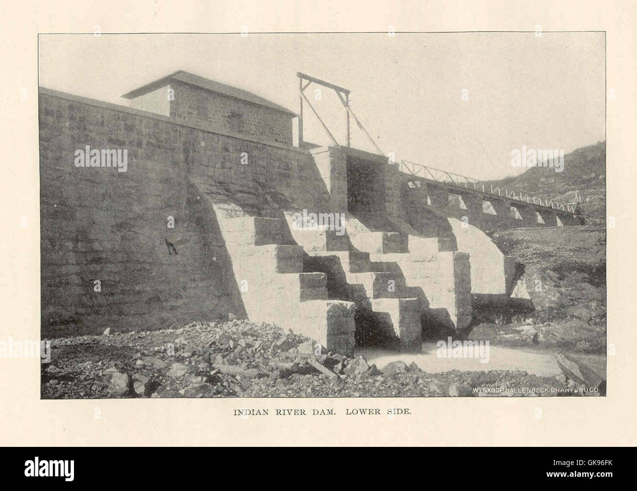 This document provides an overview of the Indian River Dam's lower side ...