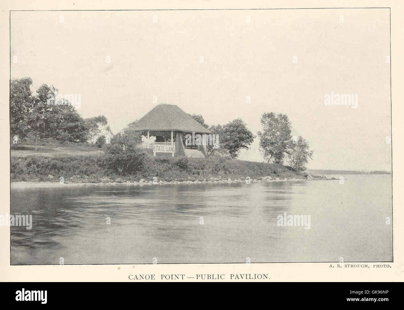 43281 Canoe Point--Public Pavilion Stock Photo - Alamy