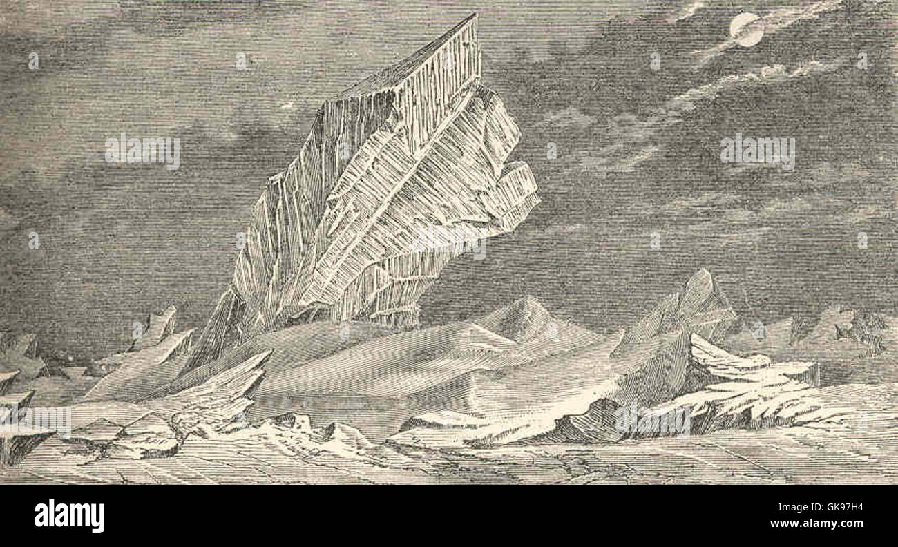A visual study of an iceberg, highlighting its size, structure, and ...
