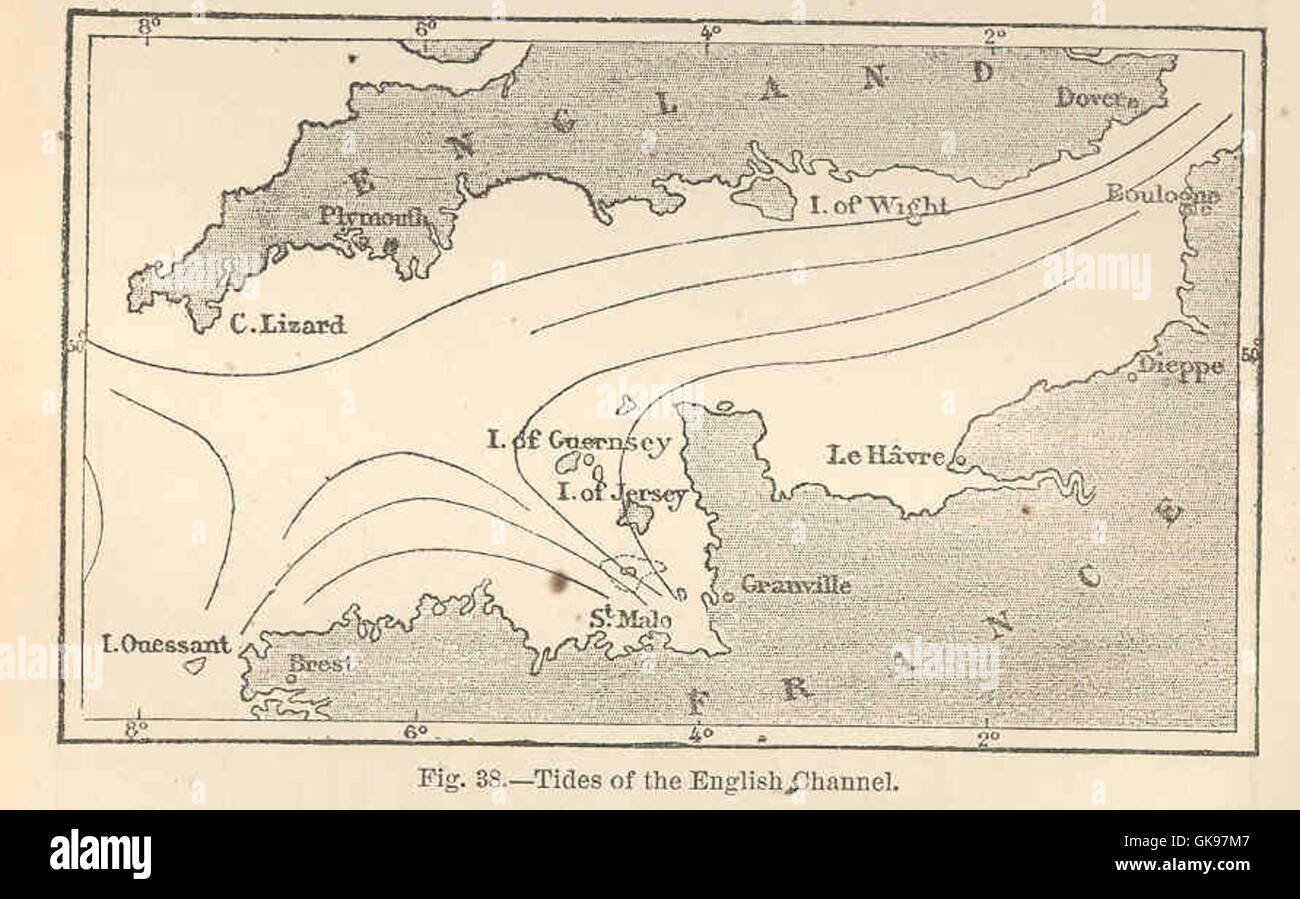 Antique english channel map hi-res stock photography and images - Alamy