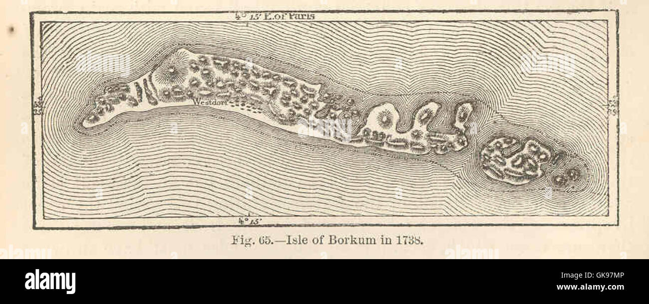 Borkum map hi-res stock photography and images - Alamy