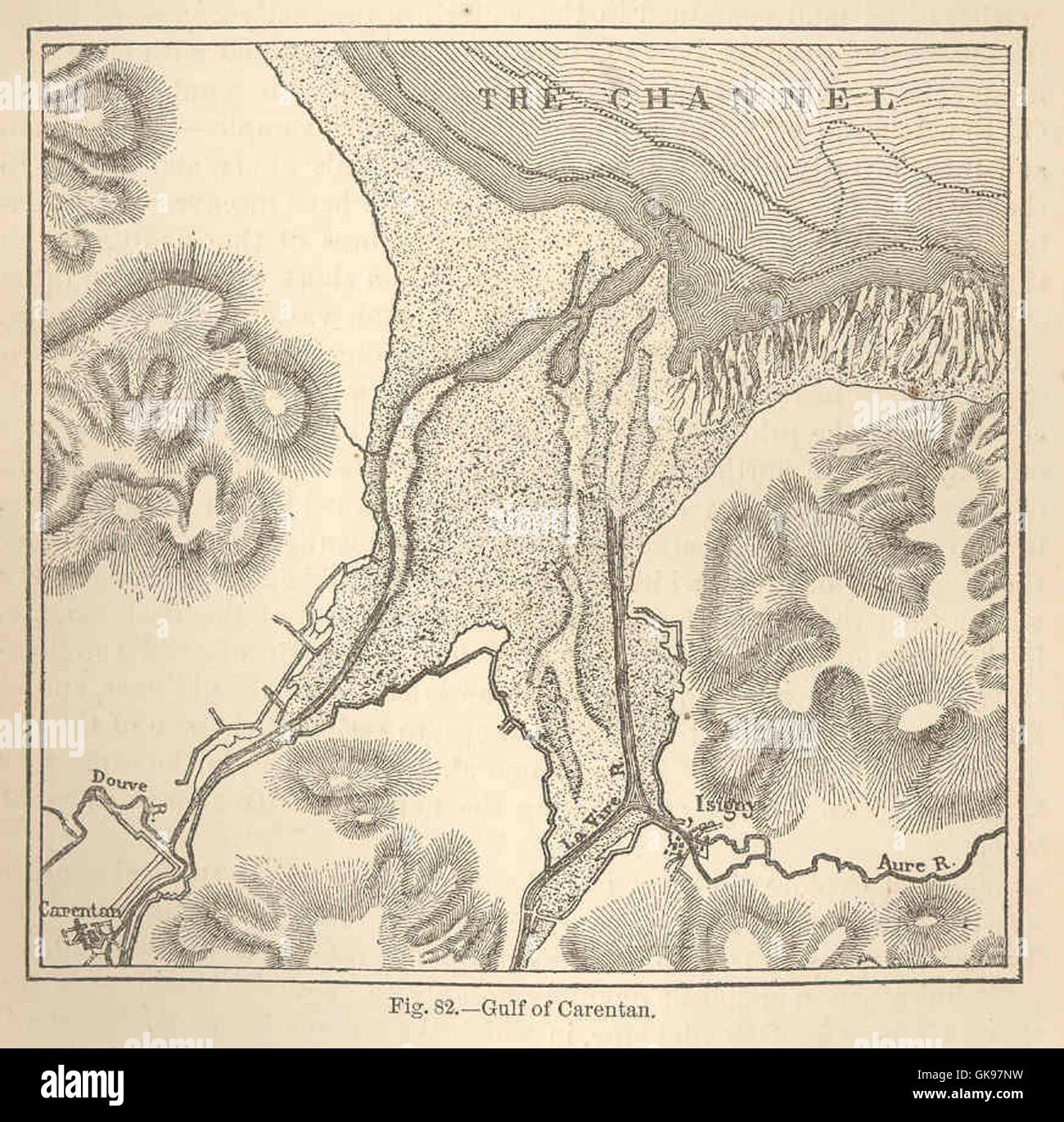 Carentan map hi-res stock photography and images - Alamy