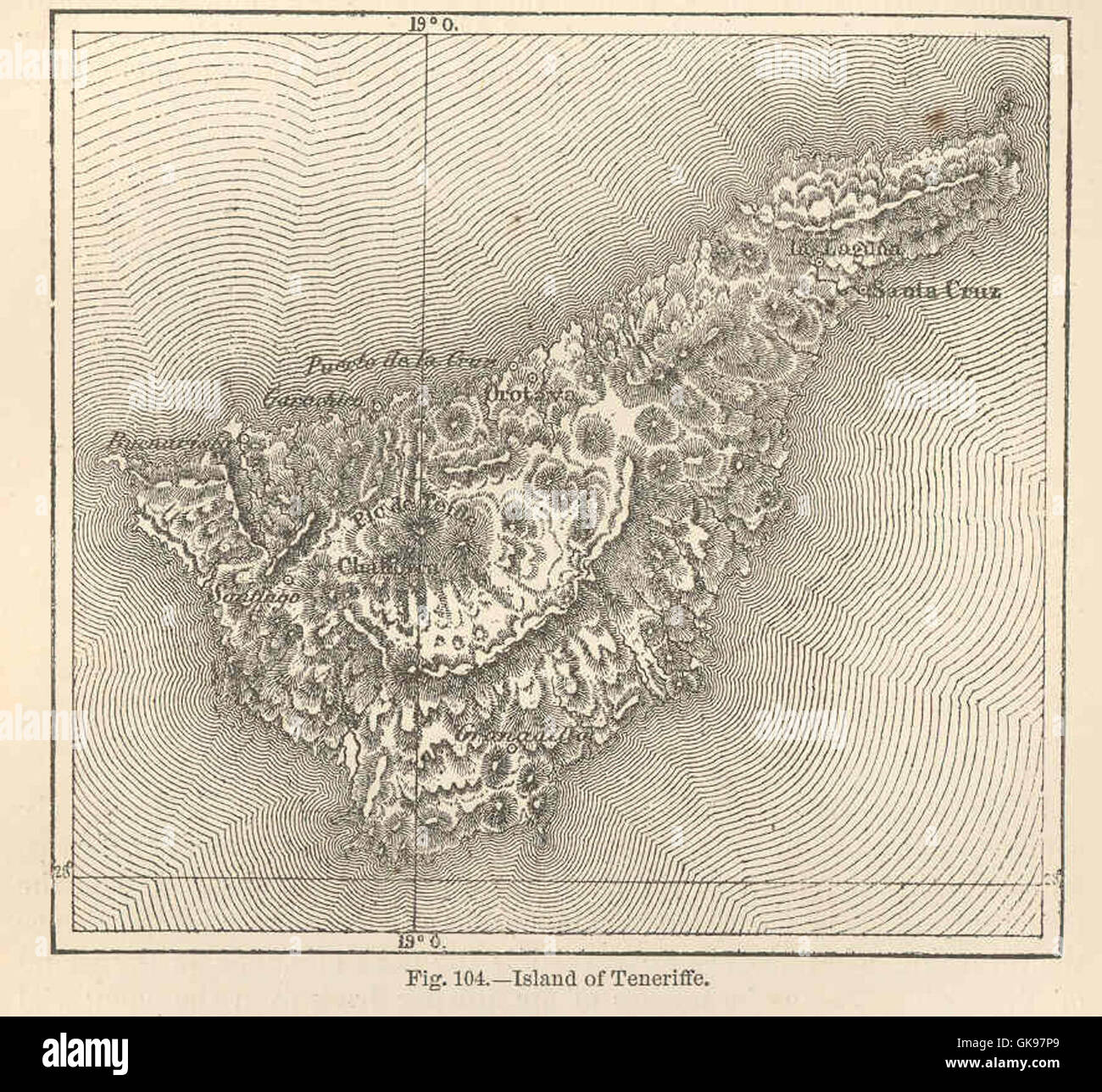 Teneriffe map hi-res stock photography and images - Alamy