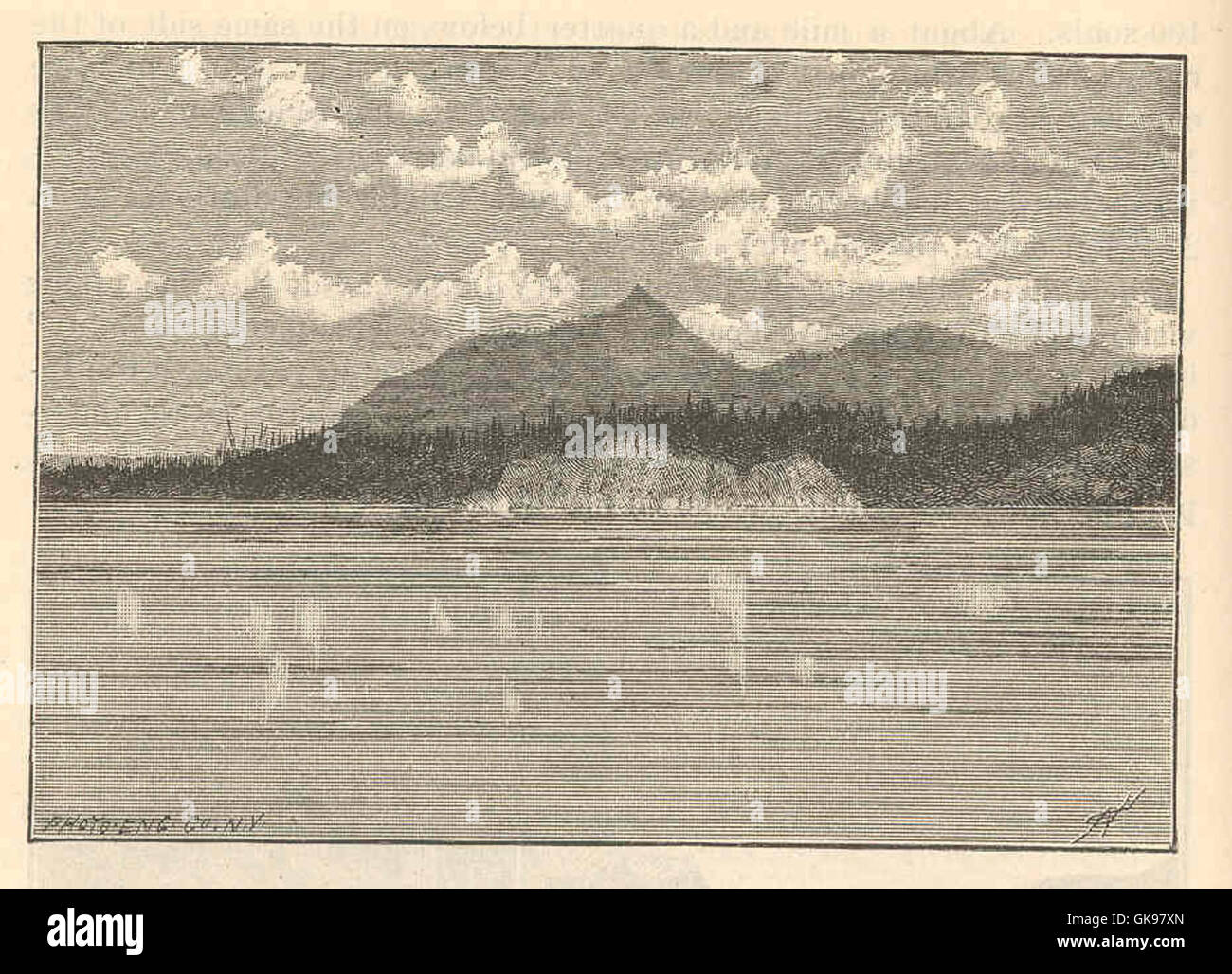 This image shows a view of the Yukon River from Johnny's Village ...