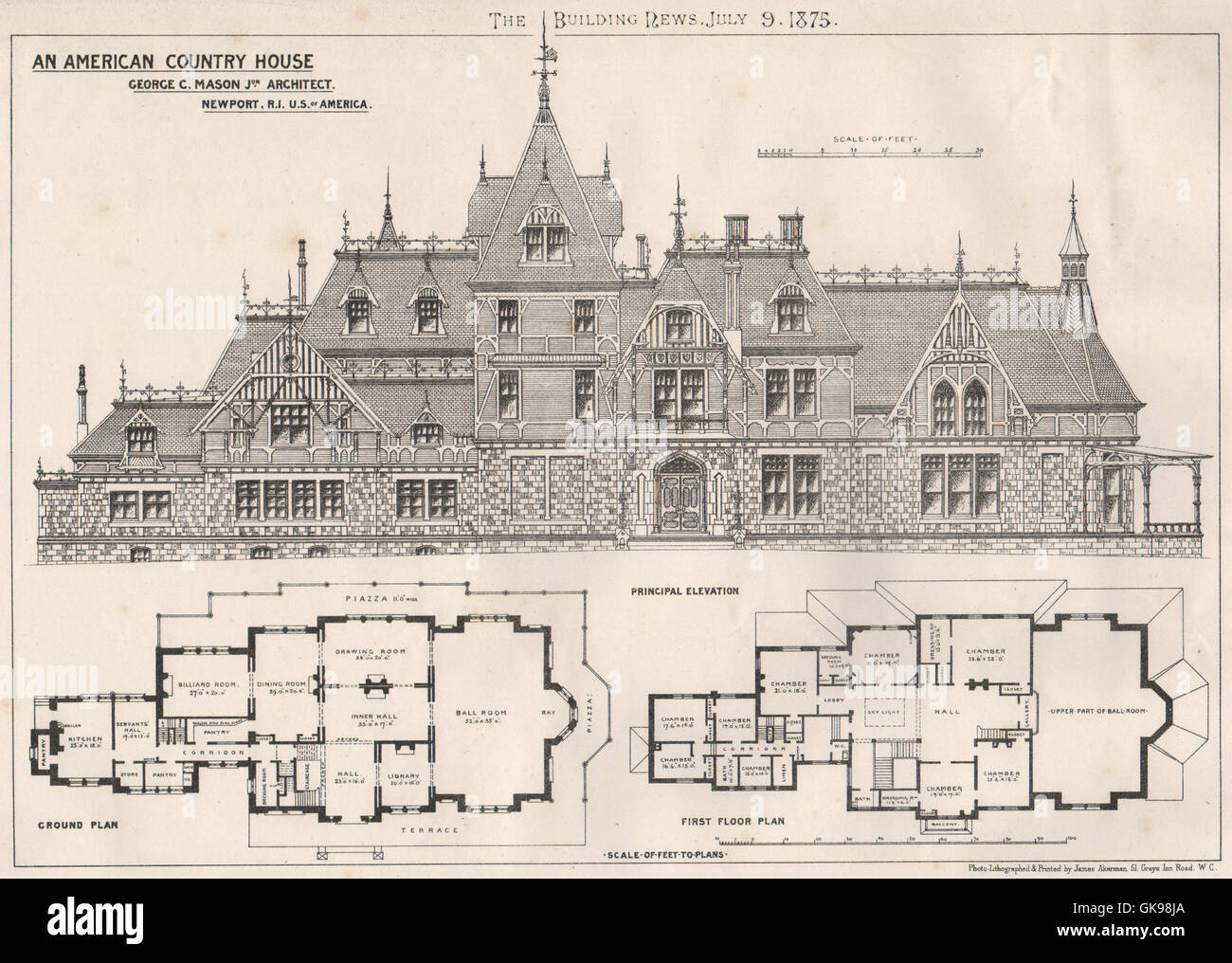 An American country house; George C. Mason Jr Archt, Newport, Rhode ...