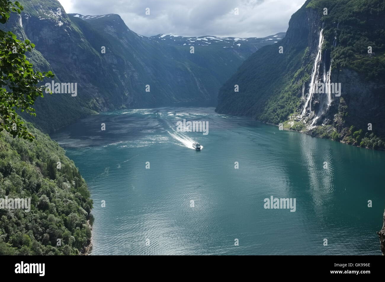 Geiranger Fjord Waterfall High Resolution Stock Photography and Images ...