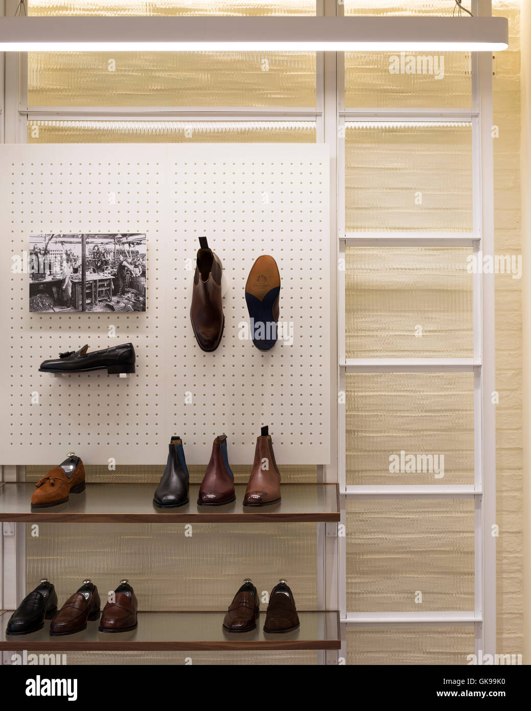 Frontal view of retail display. Joseph Cheaney, London, United Kingdom ...