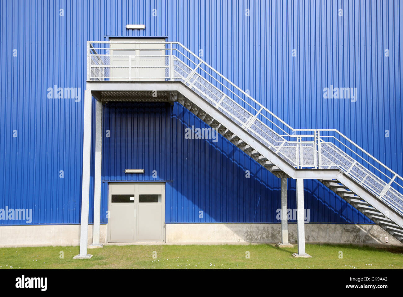 blue stairs house Stock Photo - Alamy