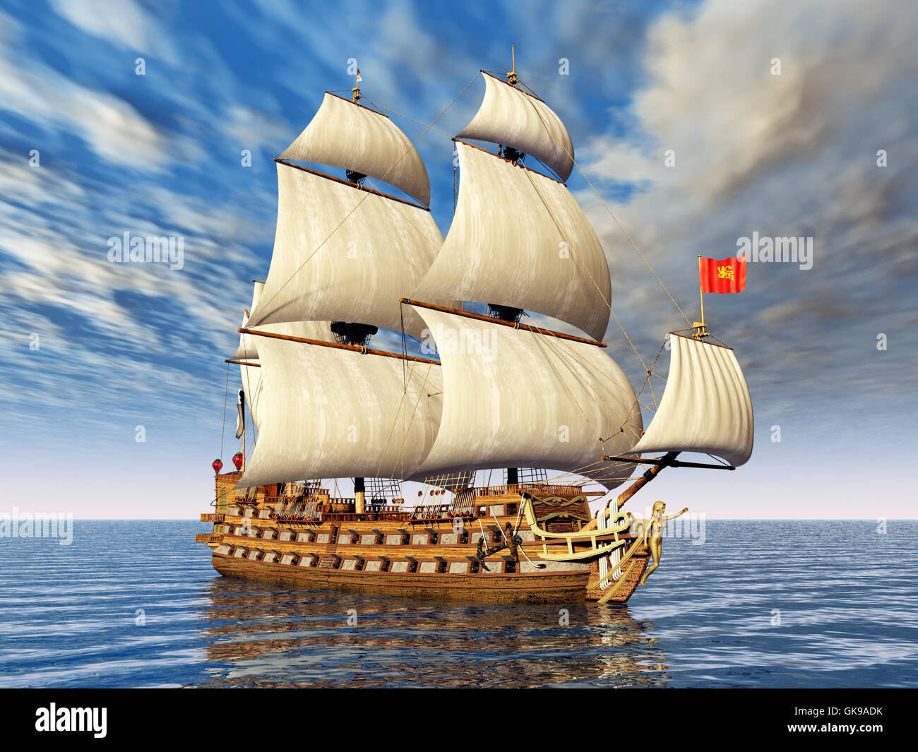navigation sail sailing ship Stock Photo - Alamy