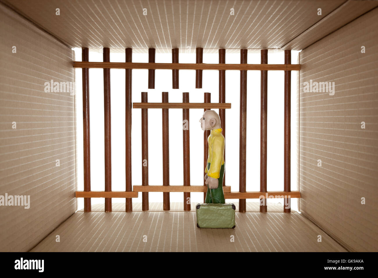inside prisoner plasticine Stock Photo - Alamy