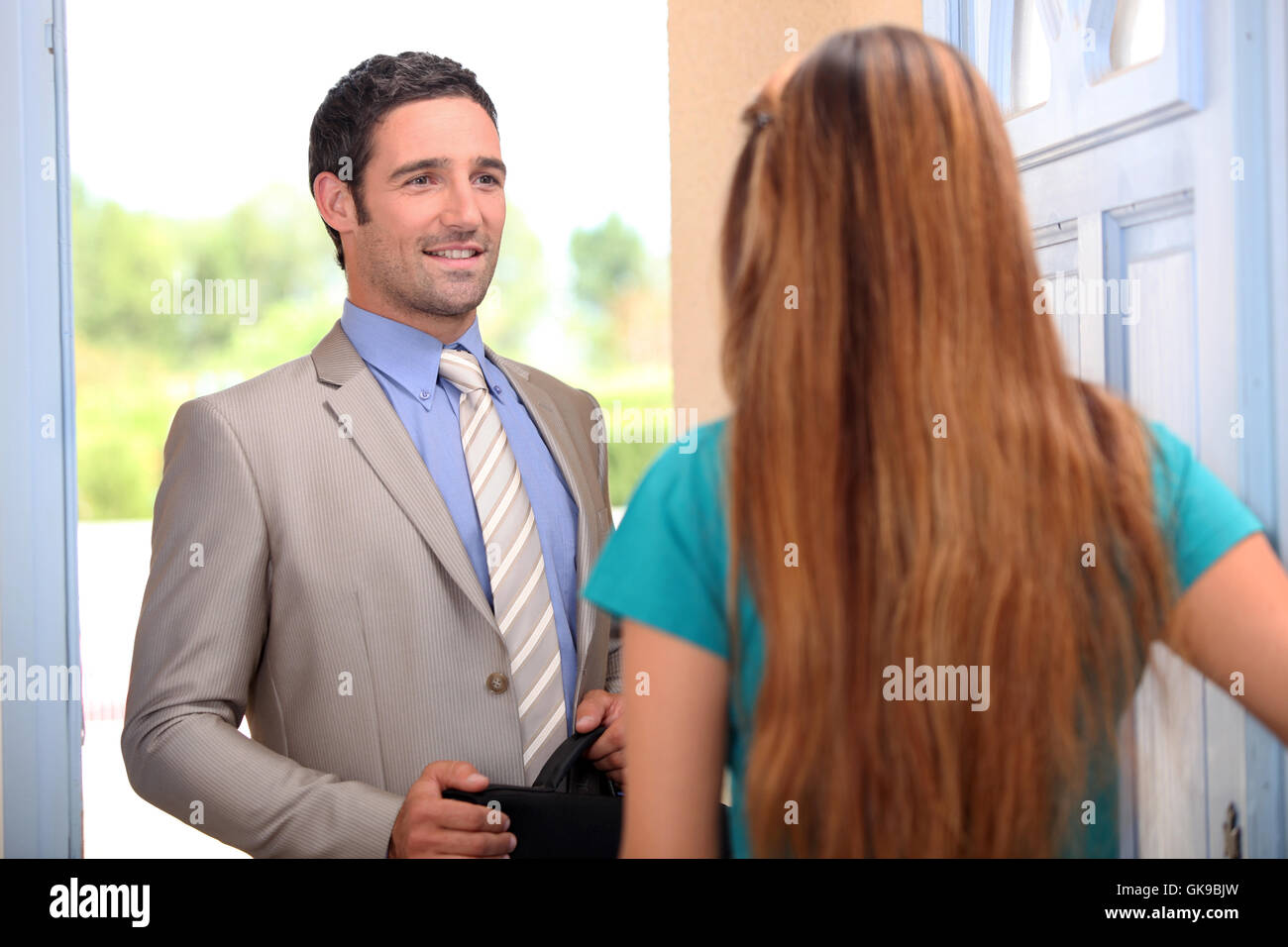 house building briefcase Stock Photo - Alamy