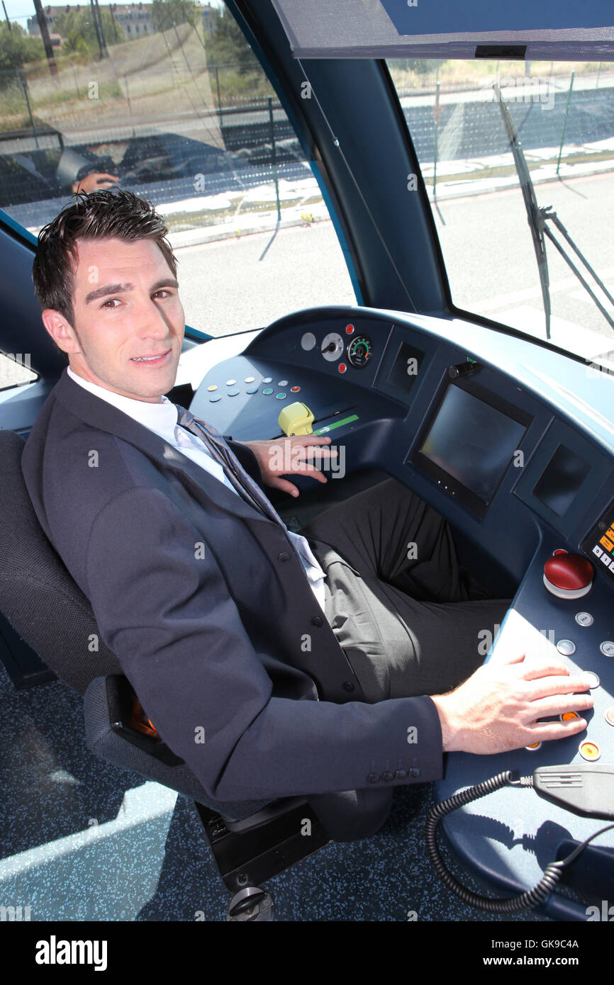 Tram driver controller hi-res stock photography and images - Alamy