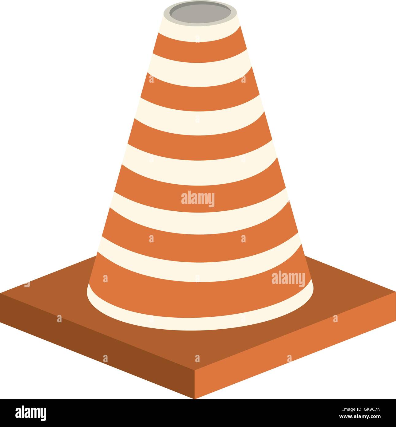 cone construction isometric isolated icon Stock Vector Image & Art - Alamy