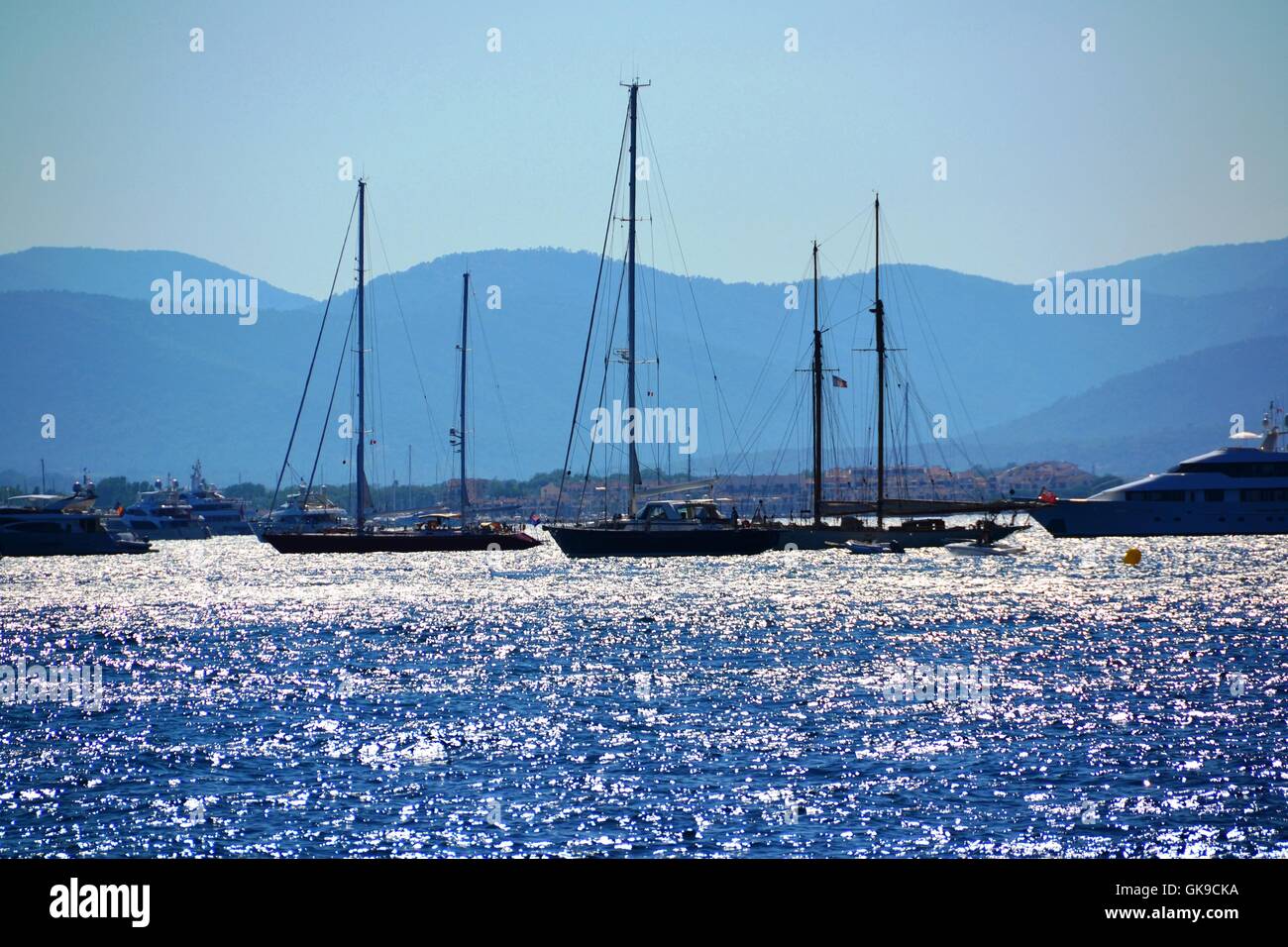 city town ocean view Stock Photo - Alamy
