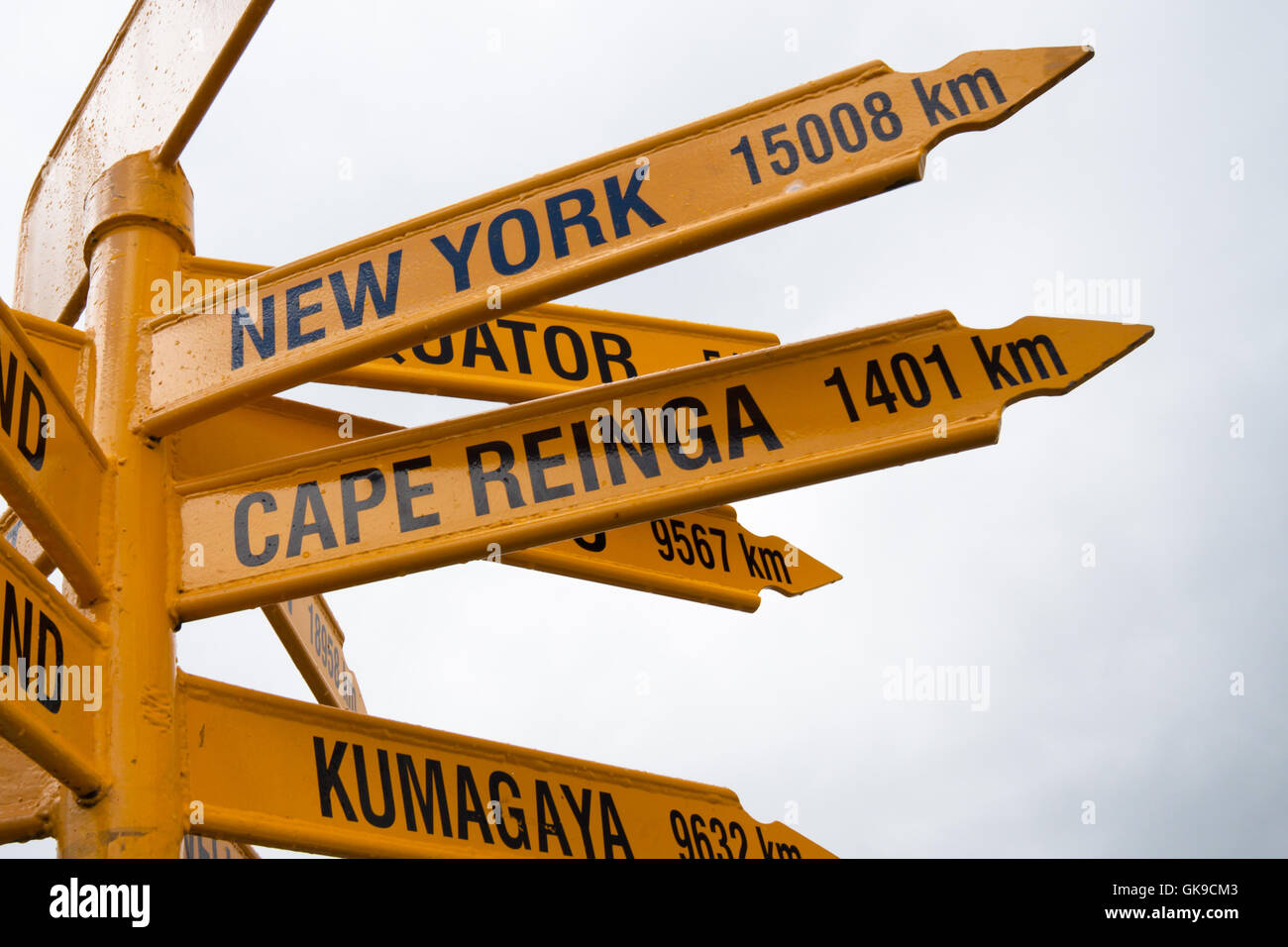 new zealand signpost sign Stock Photo - Alamy