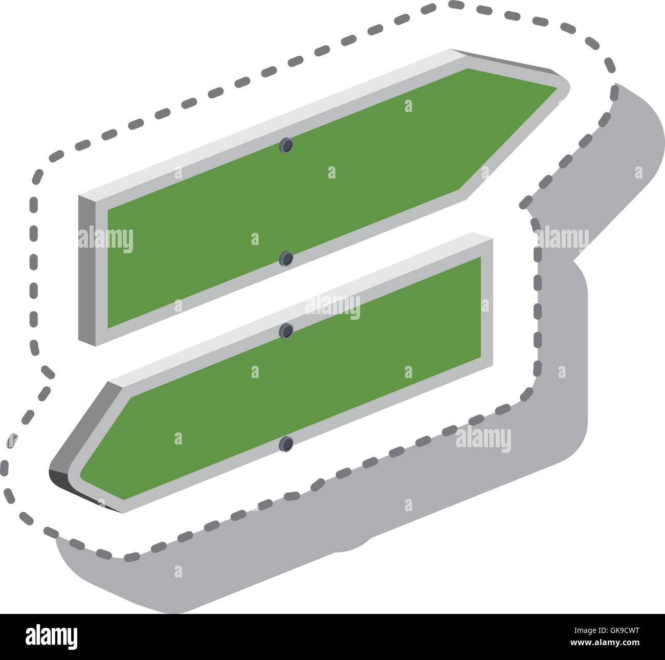 traffic signal with arrow isometric icon Stock Vector Image & Art - Alamy