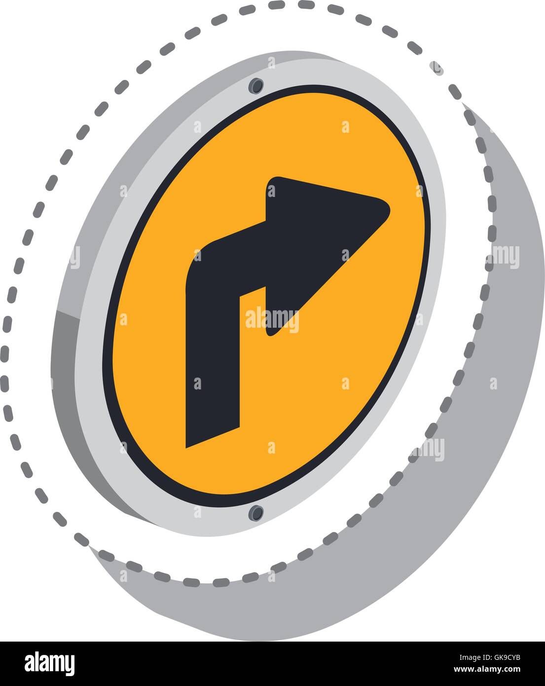 traffic signal with arrow isometric icon Stock Vector Image & Art - Alamy