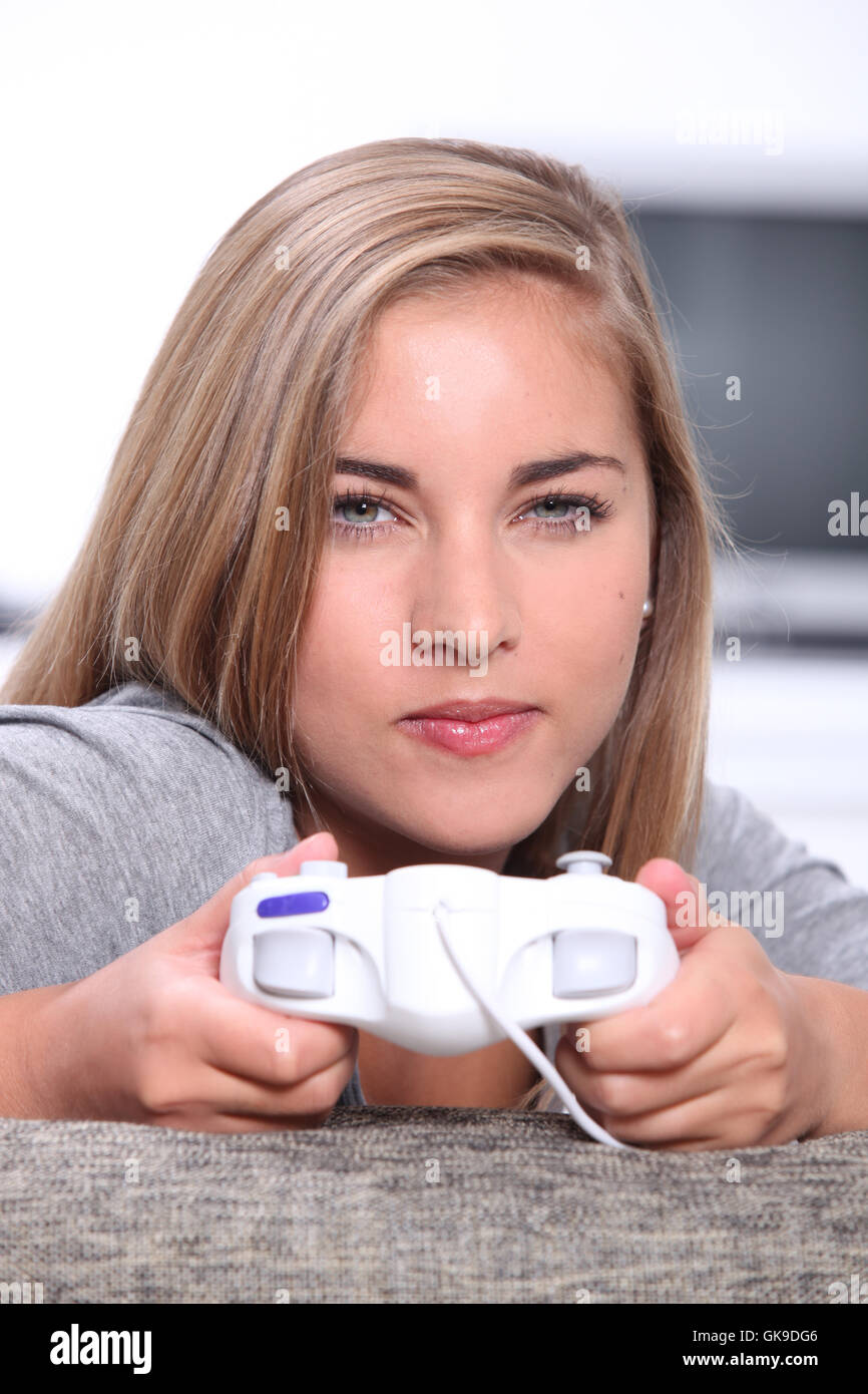 blue controller beautiful Stock Photo - Alamy