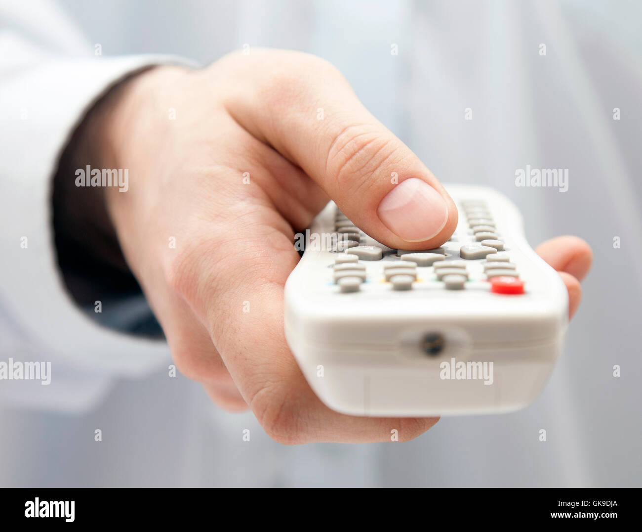 program hand finger Stock Photo - Alamy