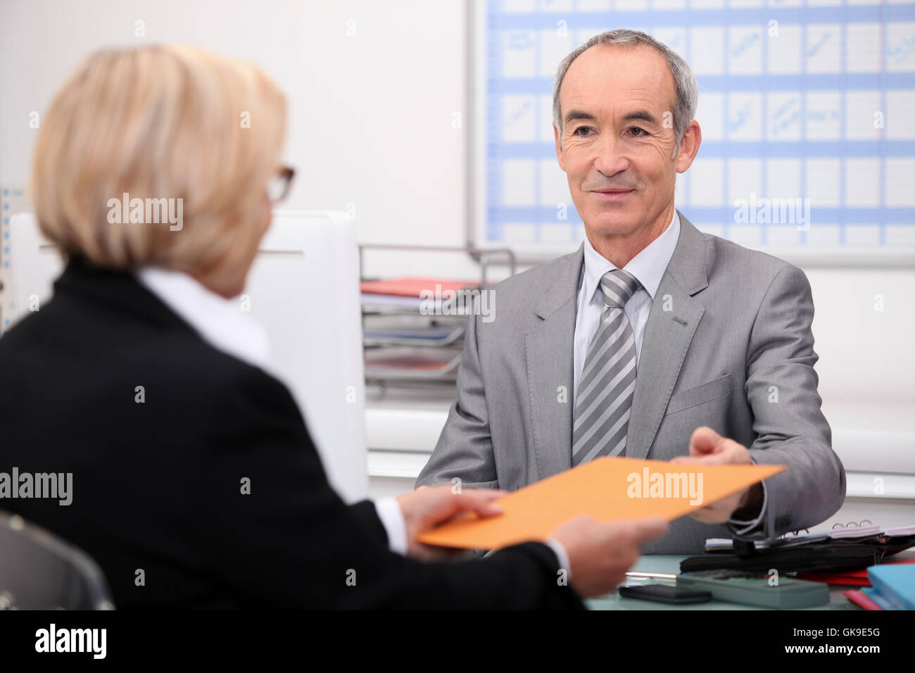 woman bank lending institution Stock Photo - Alamy