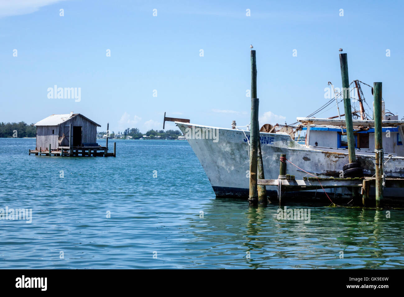 Florida Gulf of Mexico,Cortez,historic fishing village,dock,boat ...