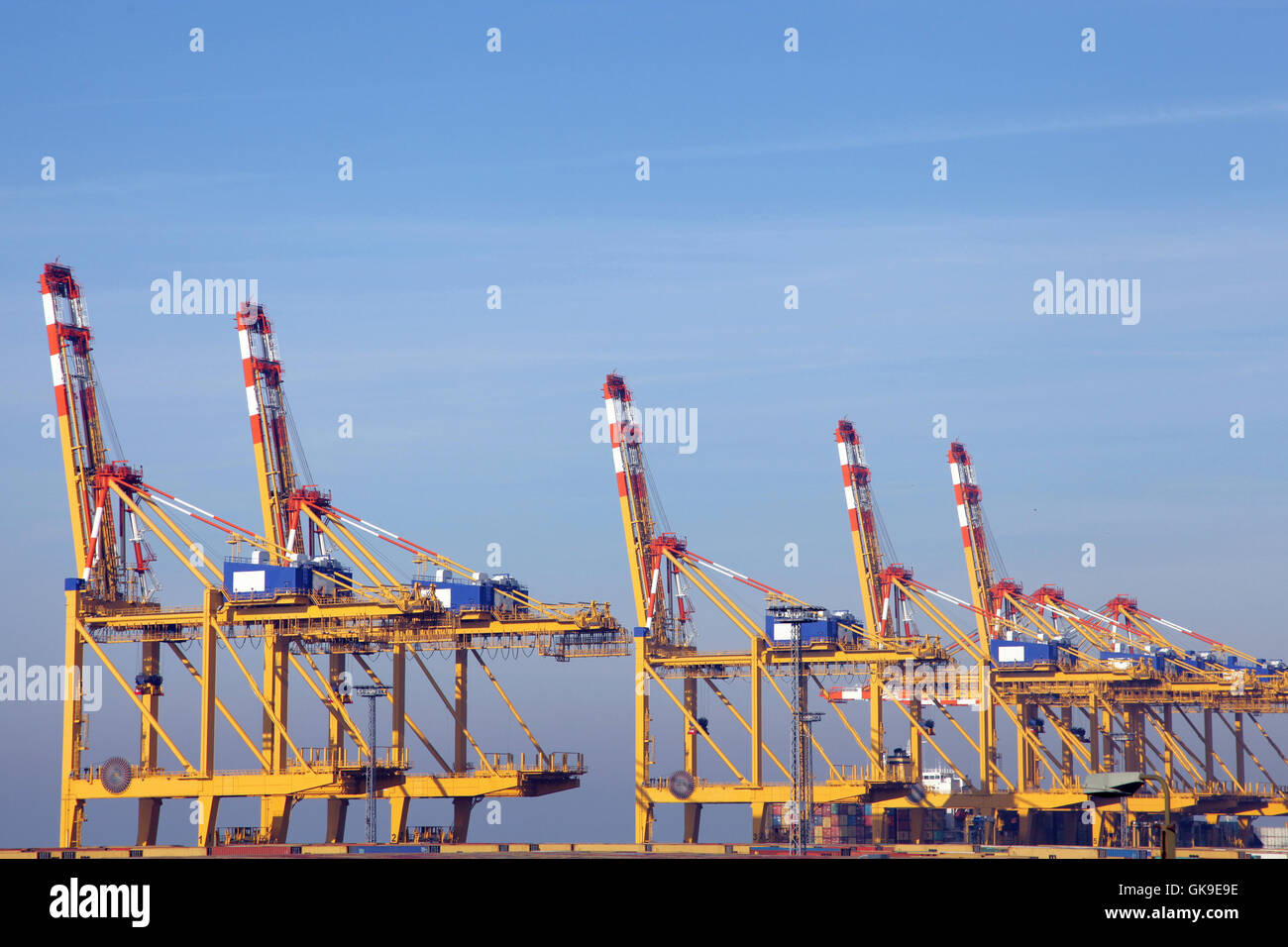 harbor logistics harbours Stock Photo - Alamy