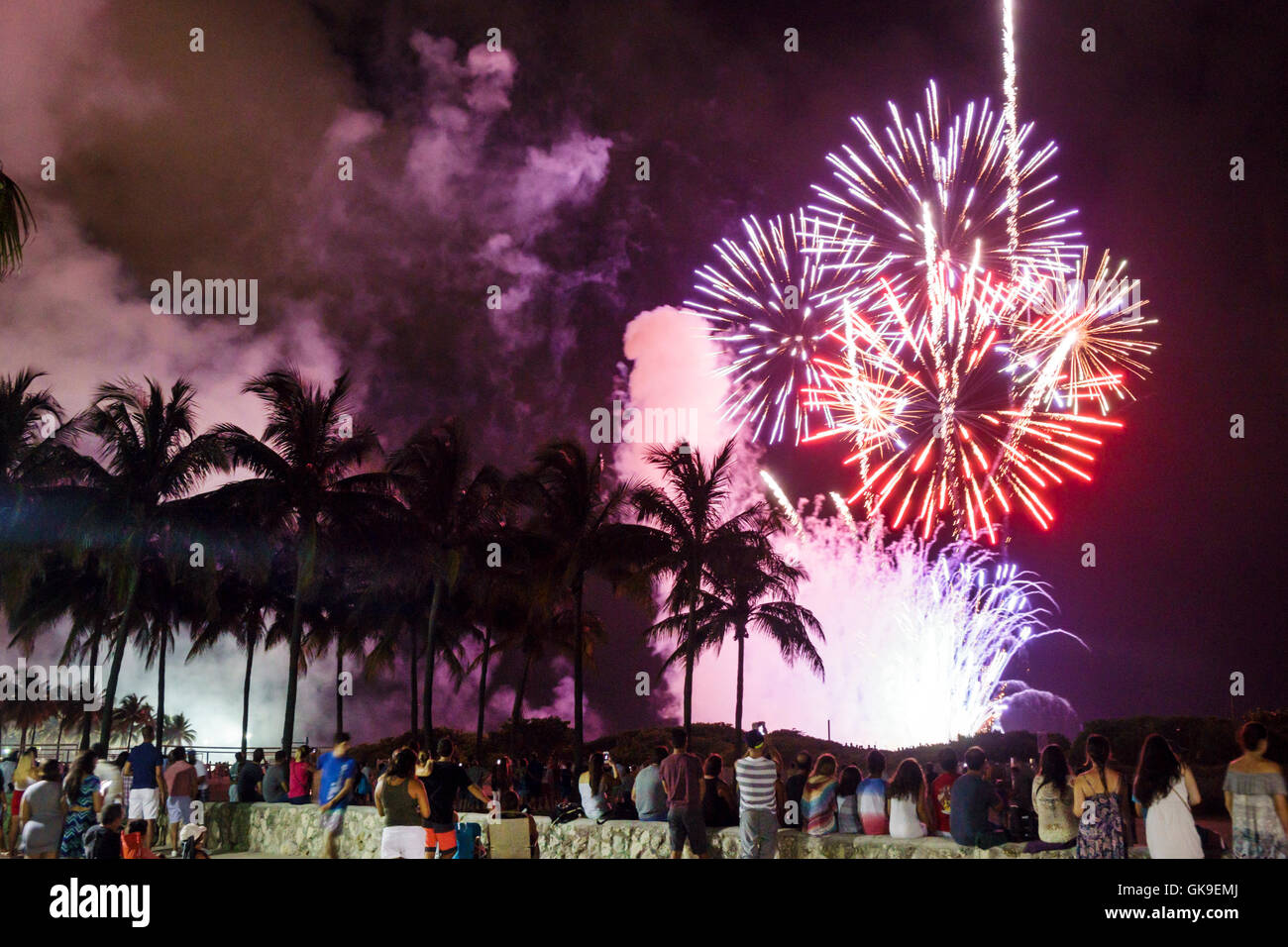 Miami Beach Florida,South Beach,Lummus Park,Fourth of July,Independence ...