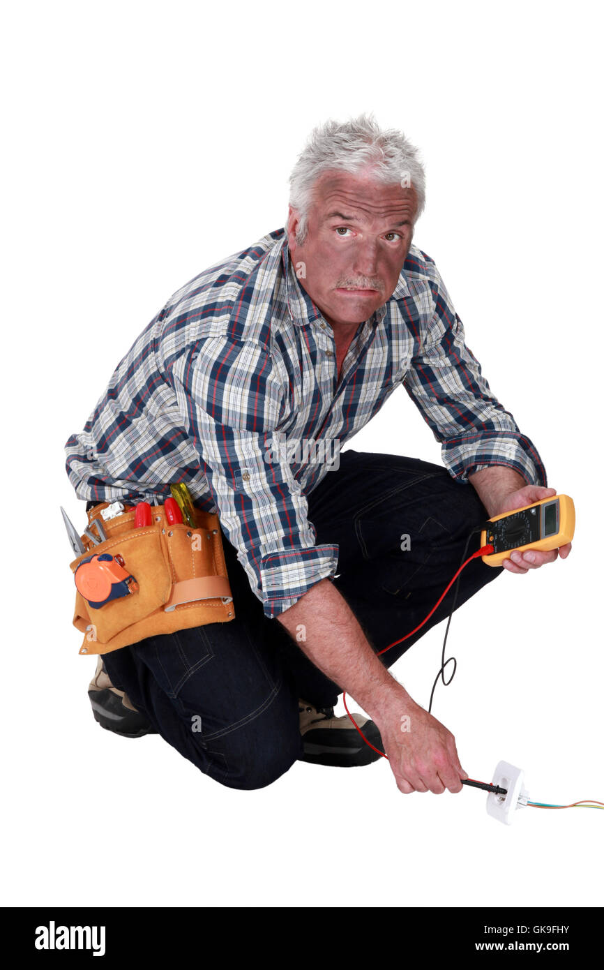 Defective electrical work Cut Out Stock Images & Pictures - Alamy
