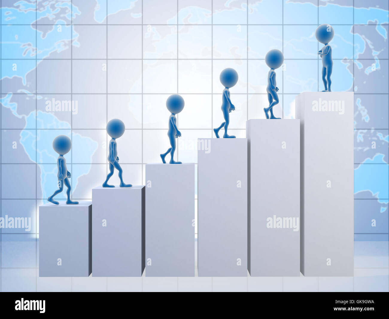 blue humans human beings Stock Photo - Alamy