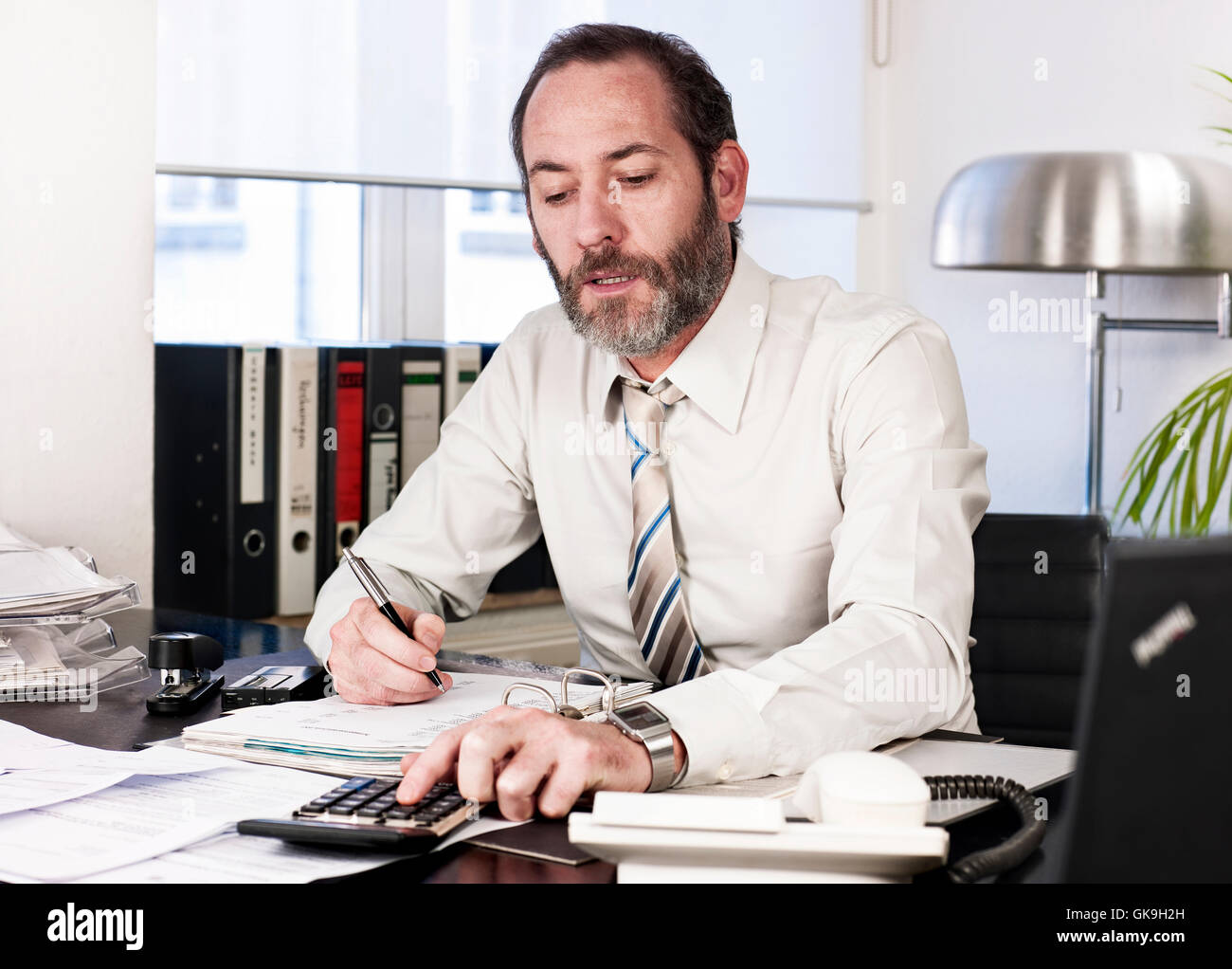 office desk work Stock Photo - Alamy