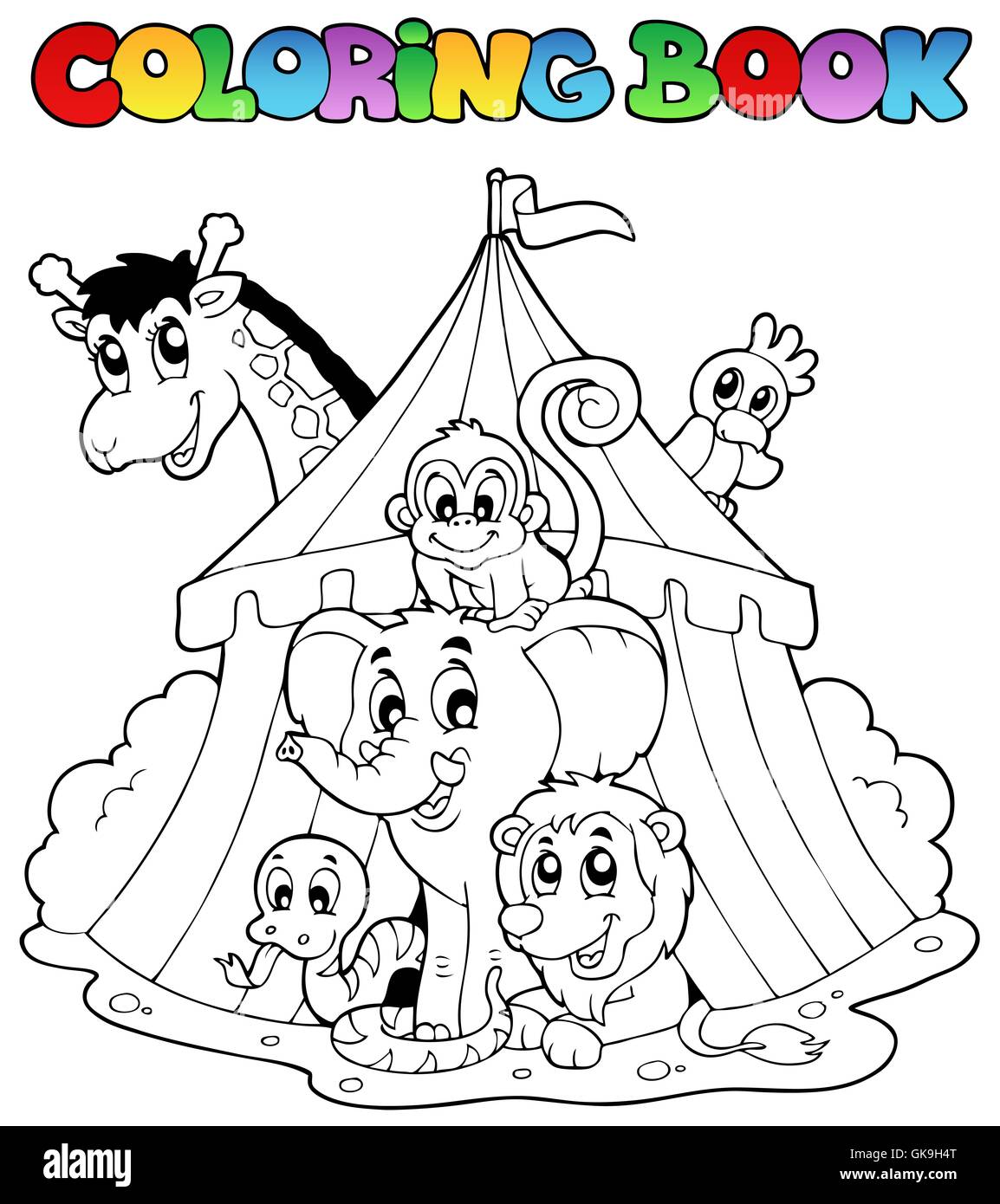 colour animal paint Stock Photo - Alamy