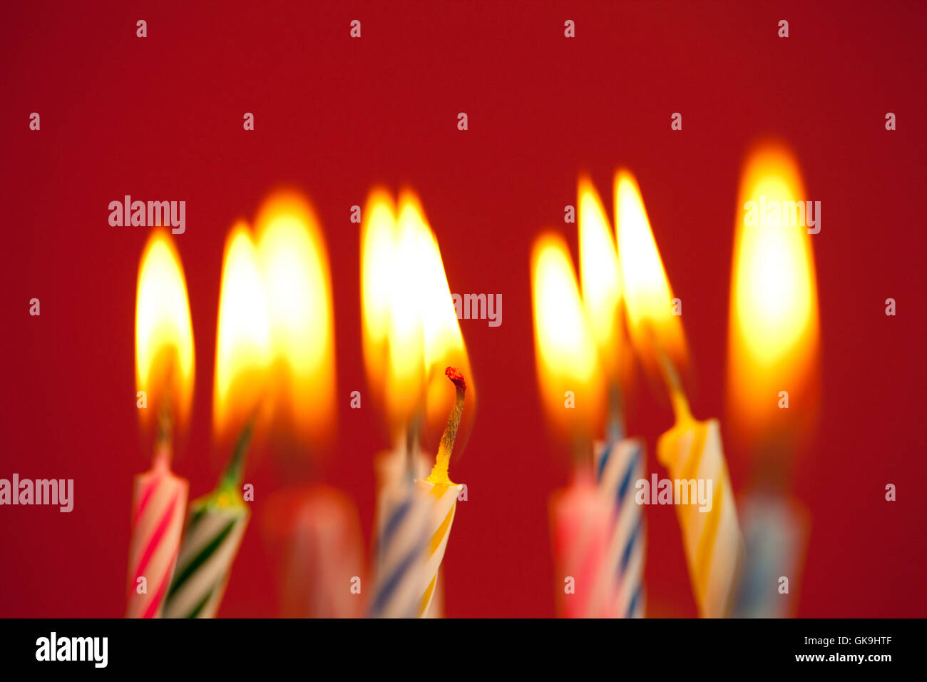 Birthday party candles flame hi-res stock photography and images - Alamy