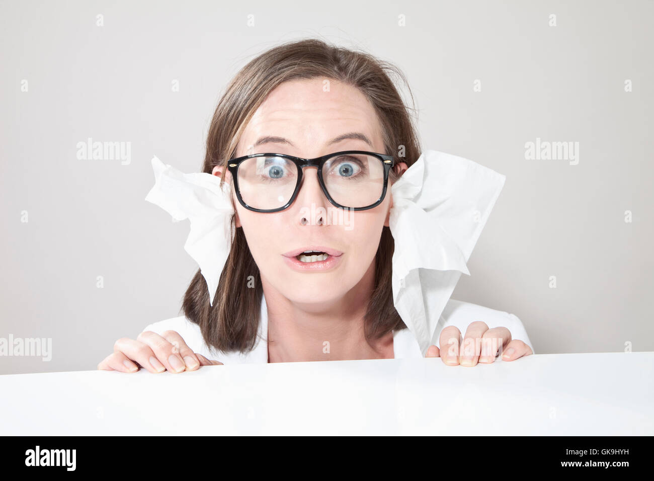 woman listen feeling Stock Photo - Alamy