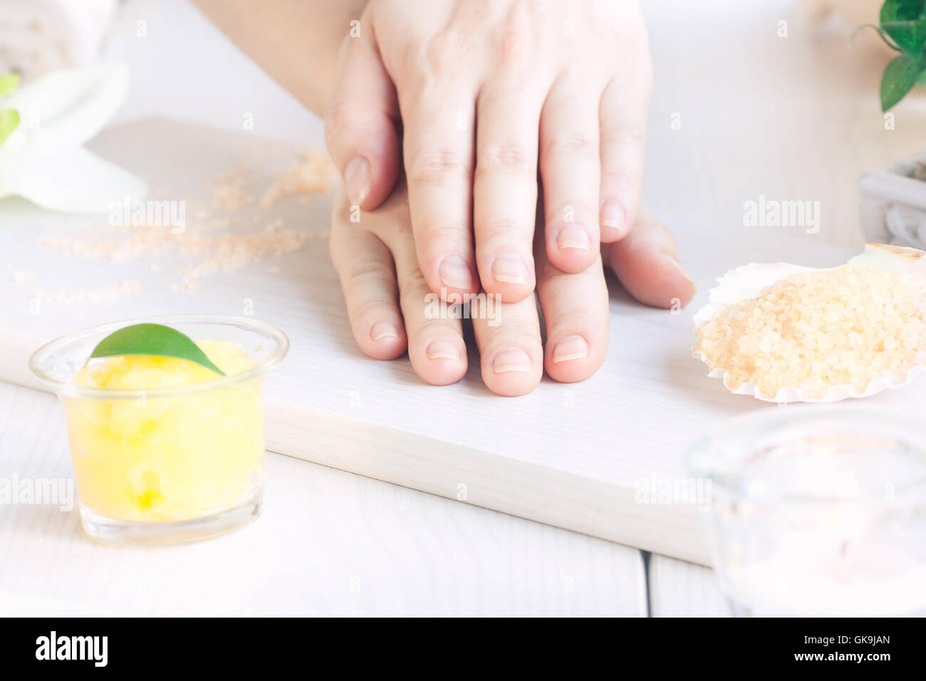 hand hands manicure Stock Photo - Alamy