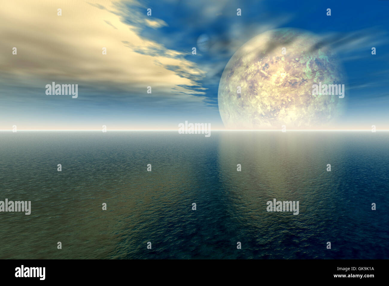 blue horizon space Stock Photo - Alamy