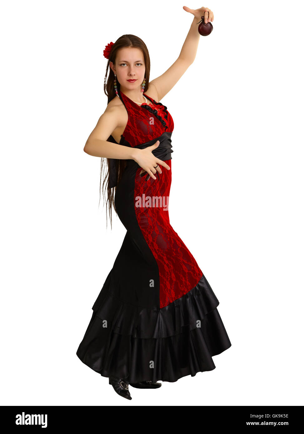 Beautiful Spanish Flamenco Dancer Castanets High Resolution Stock ...
